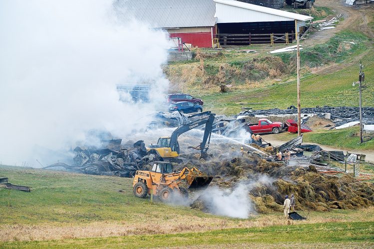 Fire destroys barn at dairy farm | News, Sports, Jobs - Altoona Mirror
